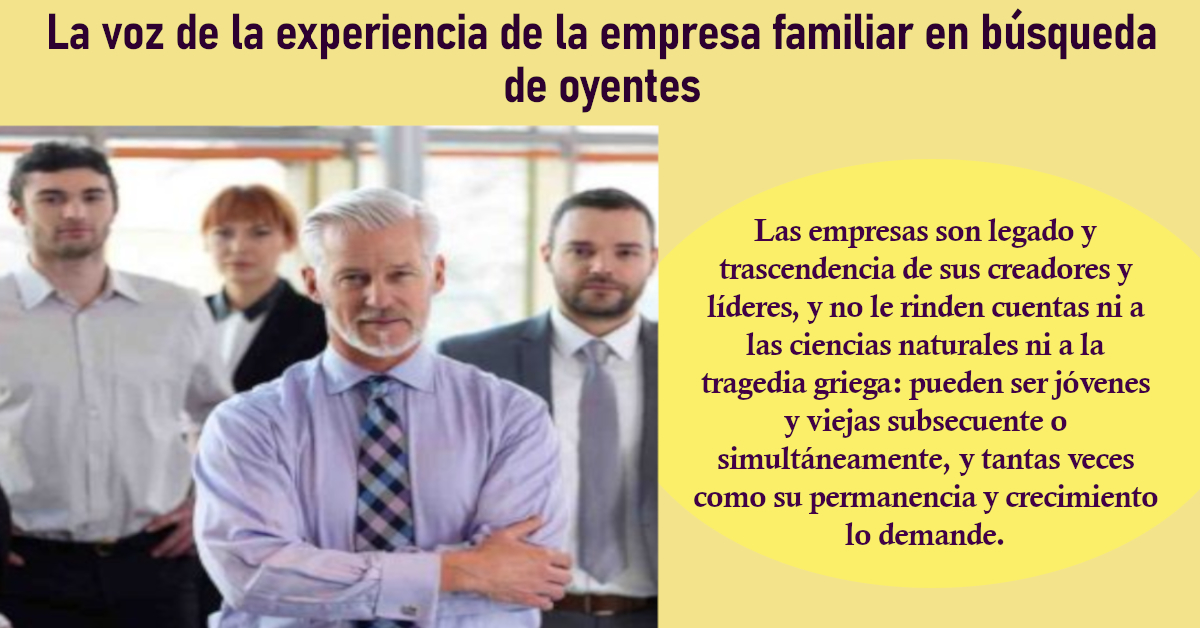 La voz de la experiencia de la empresa familiar » ElConta.MX